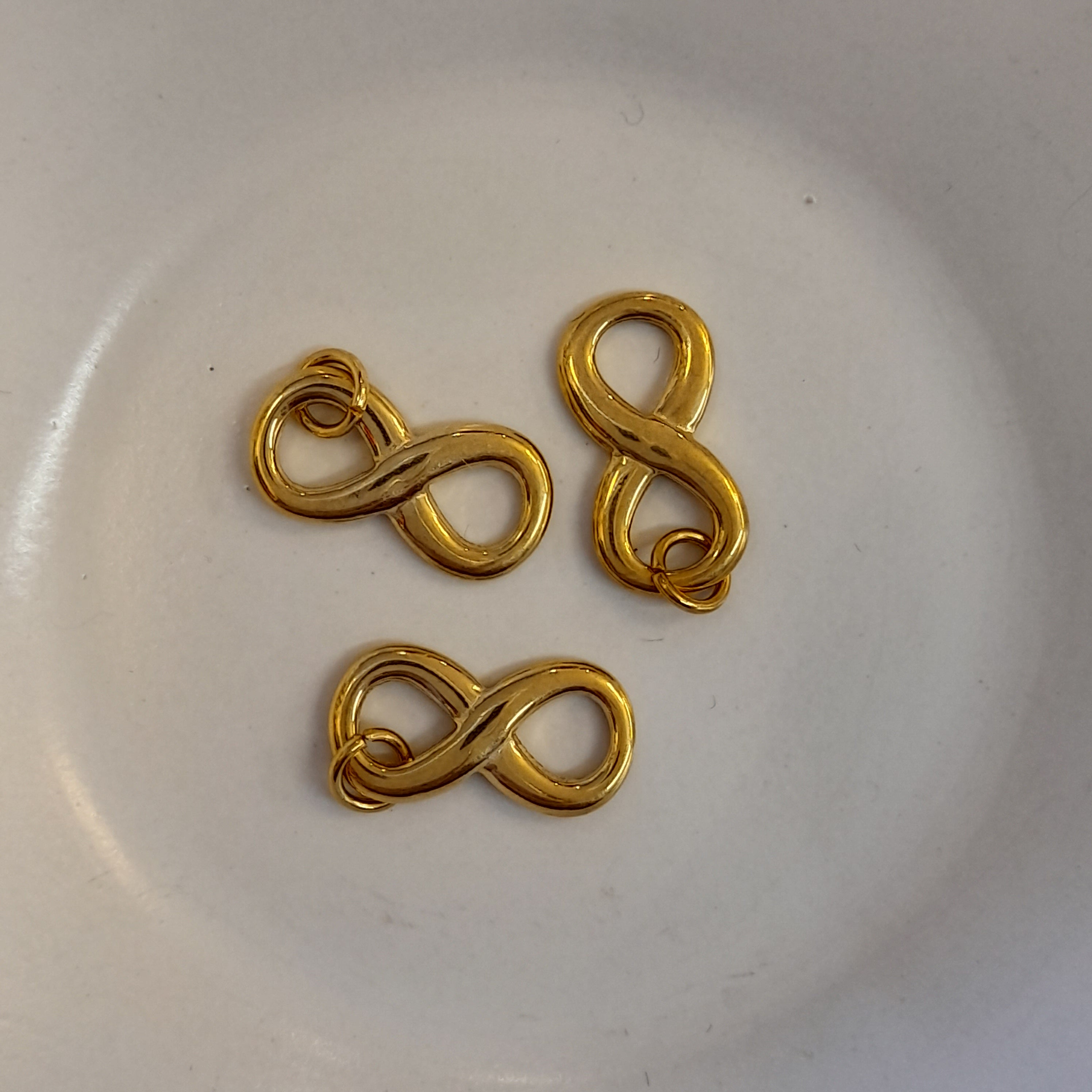 Charm-Gold Infinity Symbol | Beadazzle NZ