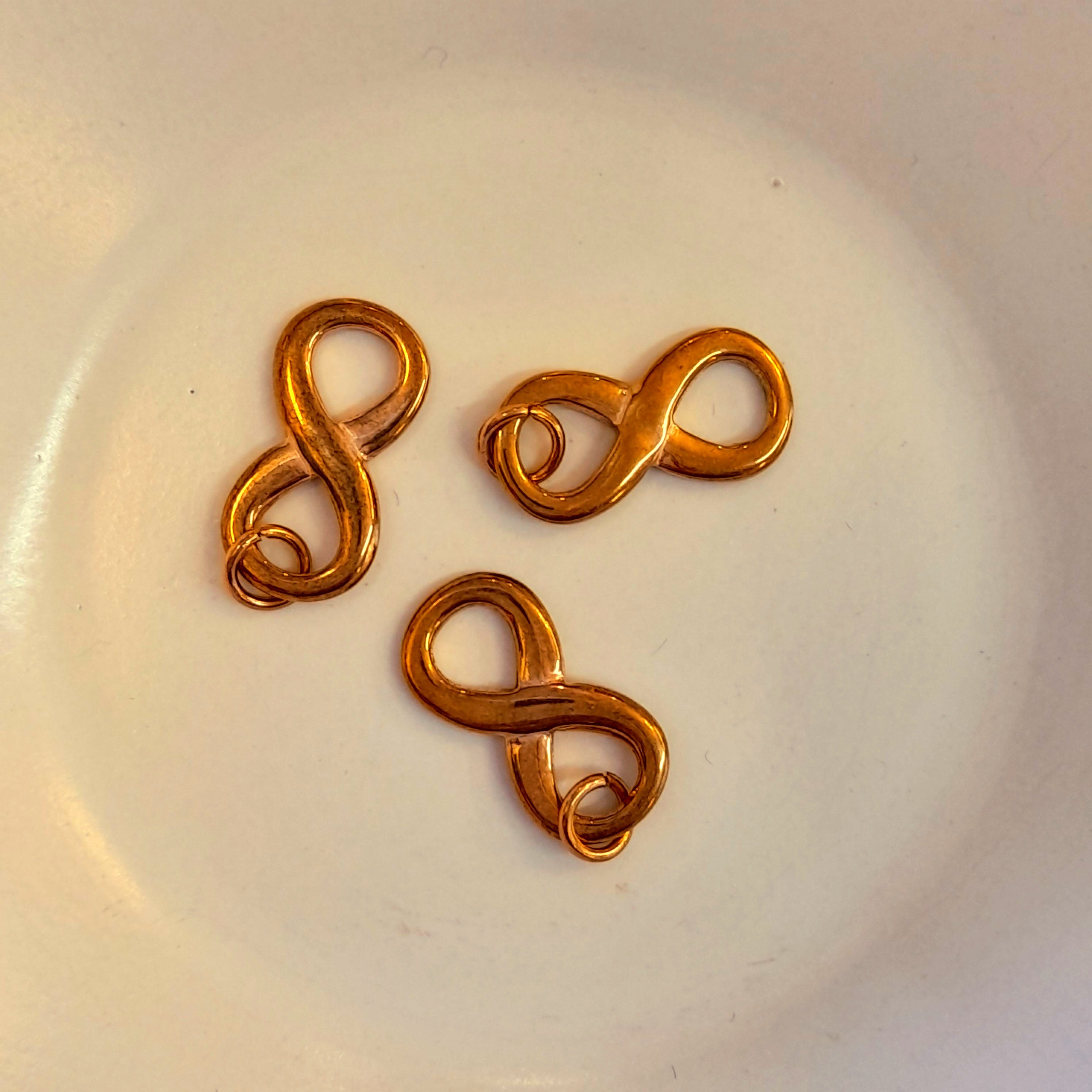 Charm-Rose Gold Infinity Symbol | Beadazzle NZ