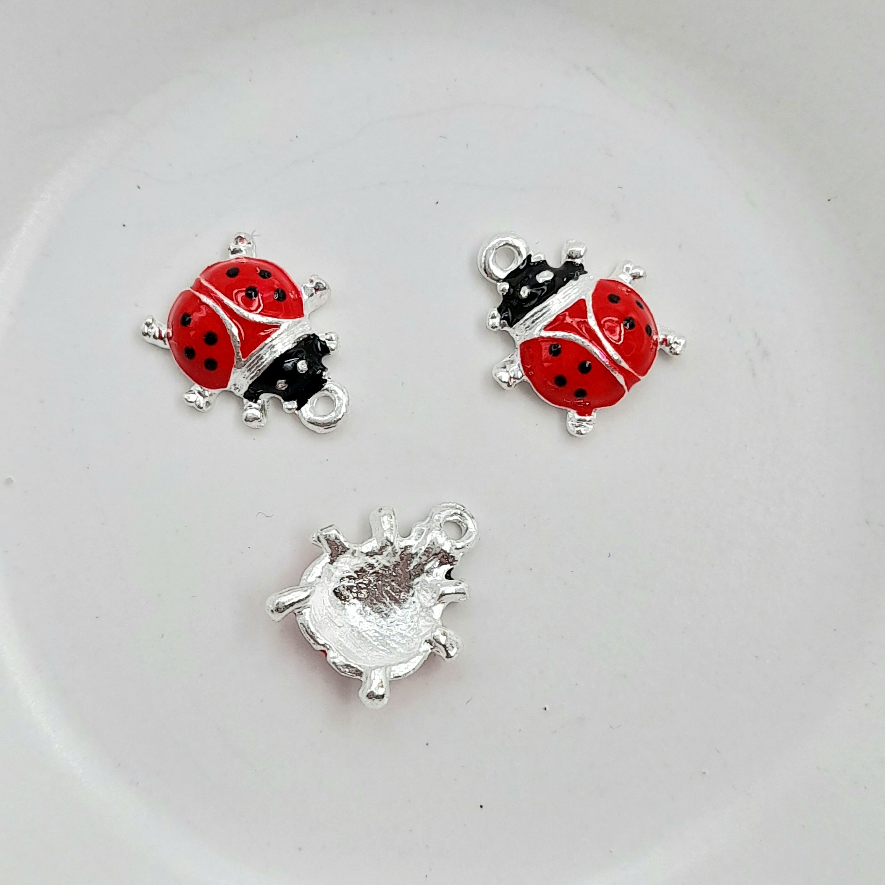 Charm - Enamel Red Ladybird | Beadazzle NZ